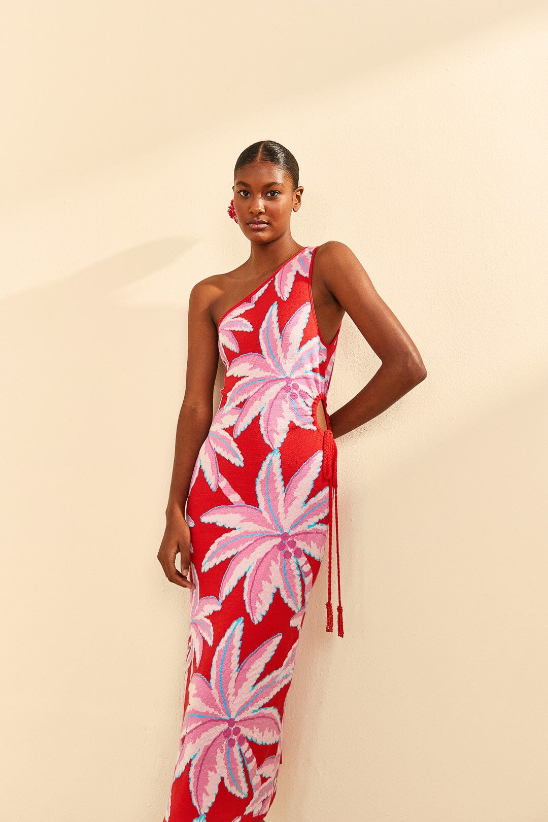 Red Coconut Tree Knit Dress – FARM Rio