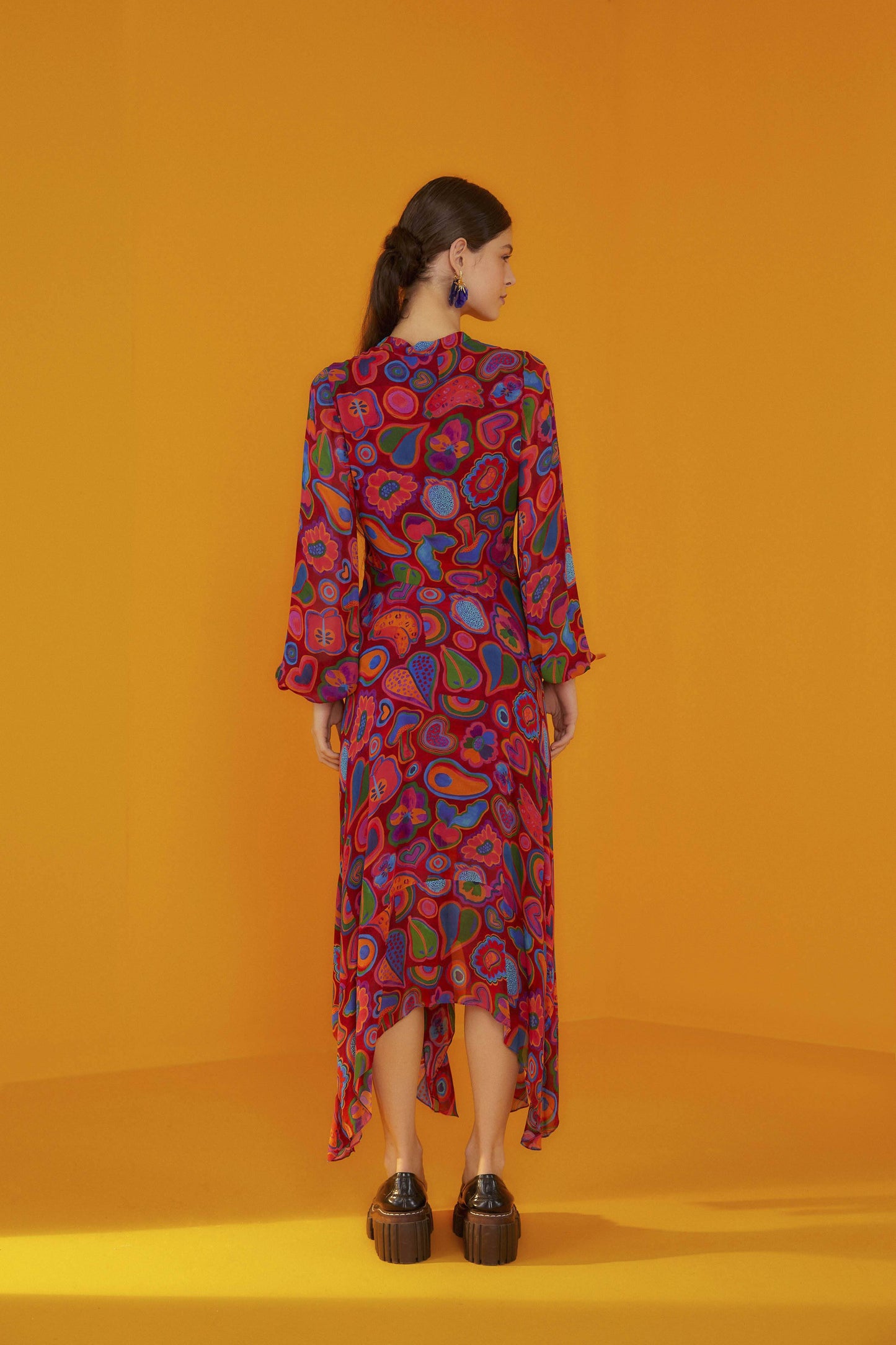 Red Lisa Sheer Midi Dress – FARM Rio