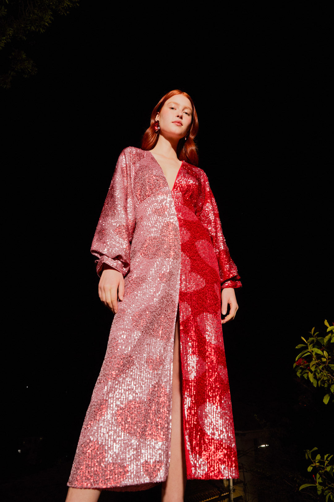 Hearts Sequin Midi Dress – FARM Rio