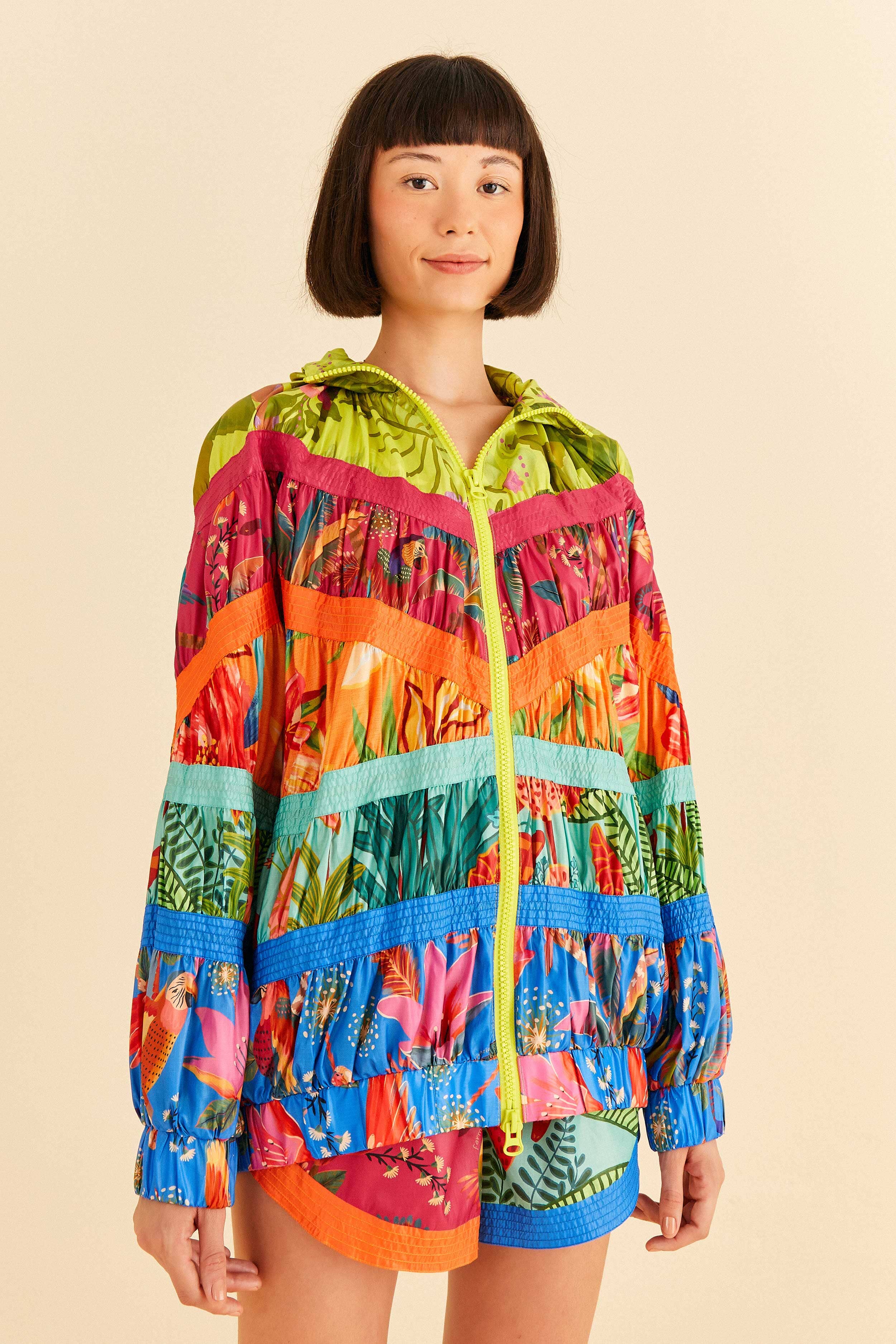 Mixed Prints Windbreaker – FARM Rio